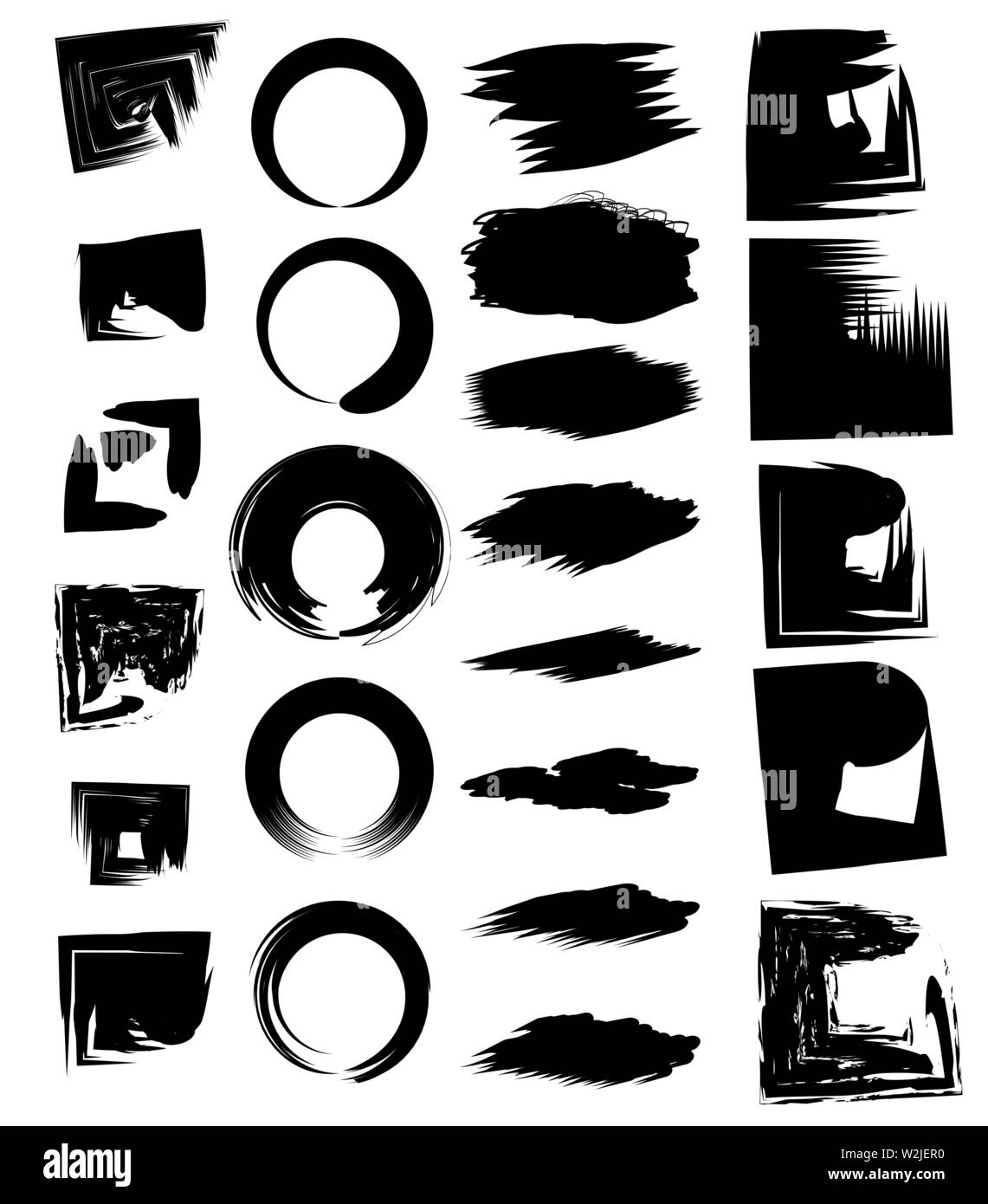 abstract paint brush stroke cartoon Stock Vector Image & Art - Alamy