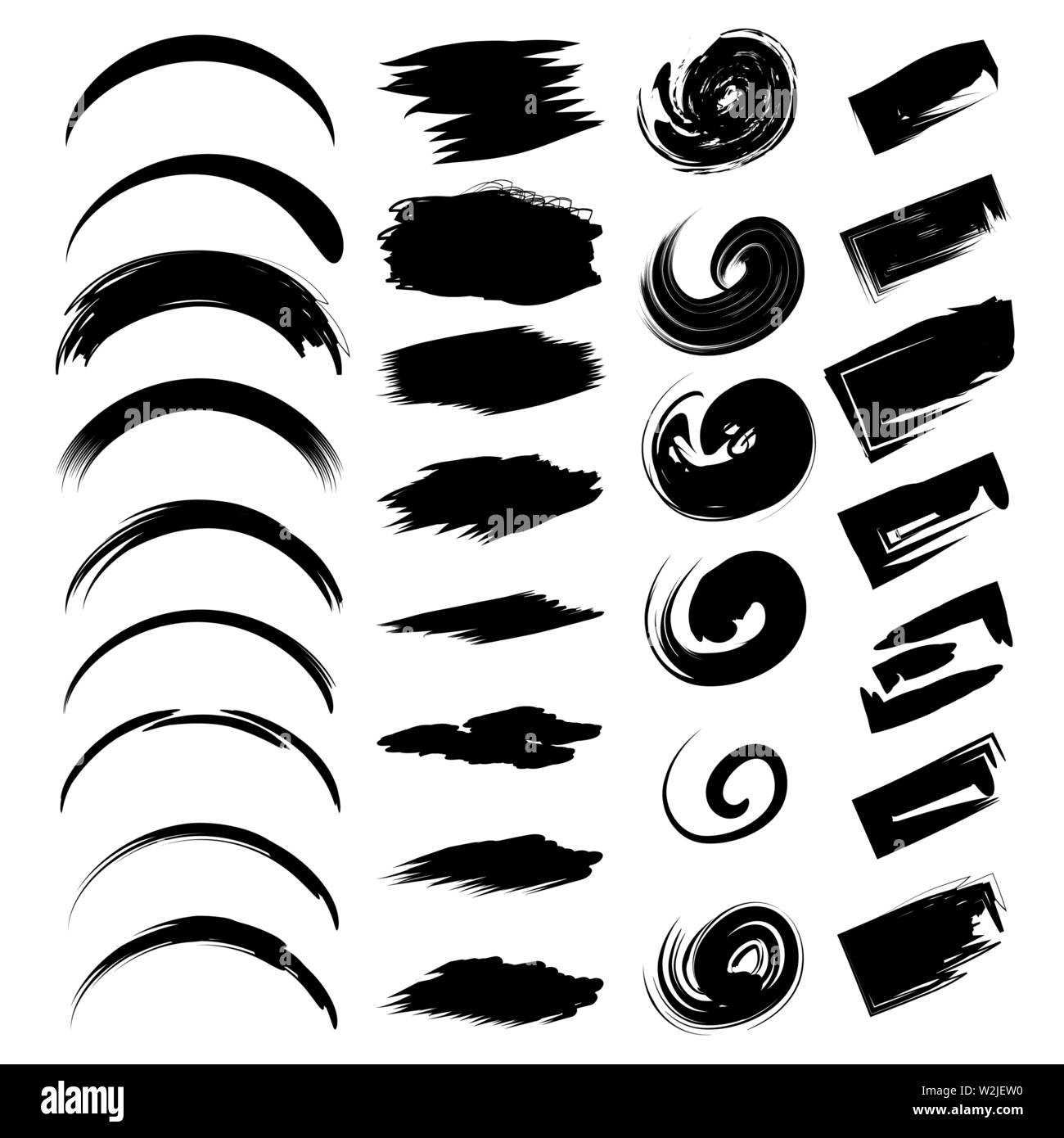 abstract paint brush stroke cartoon Stock Vector Image & Art - Alamy