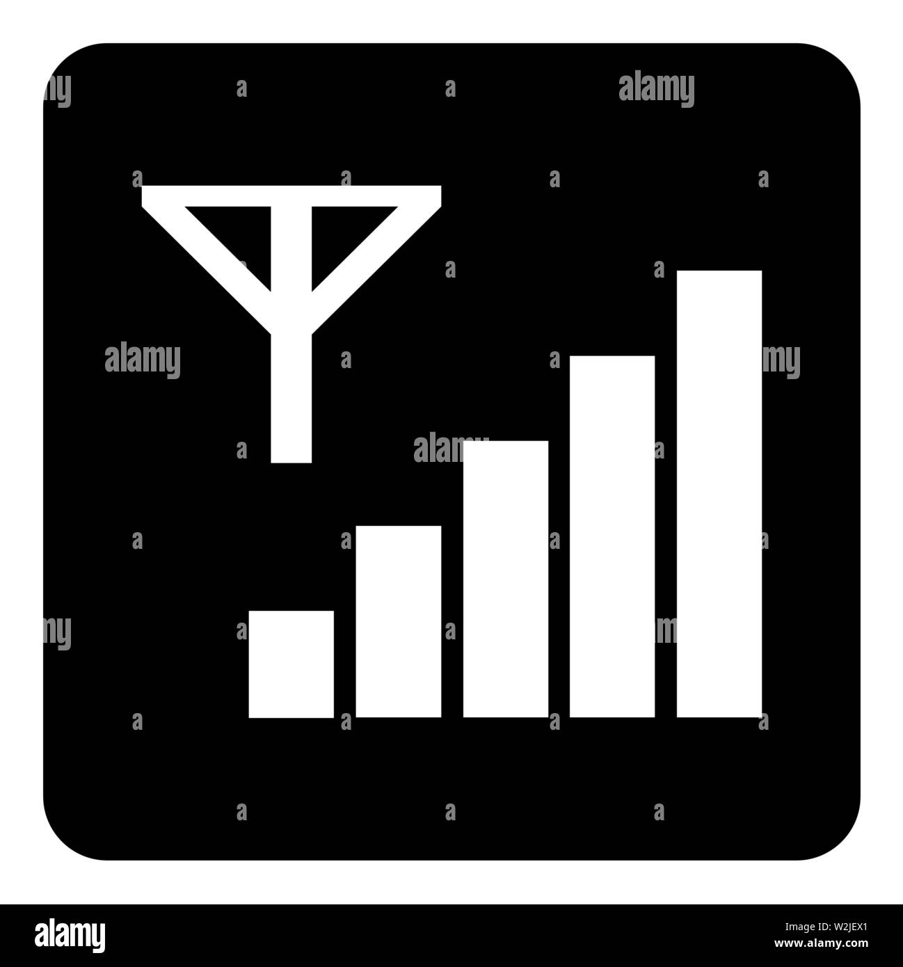 Sign signal mobile internet Stock Vector Images - Alamy