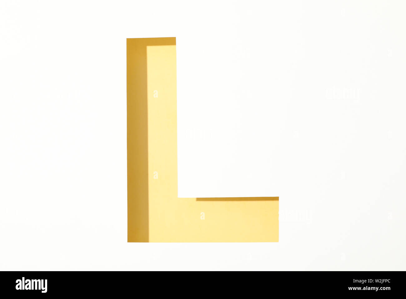 L shape border hi-res stock photography and images - Alamy