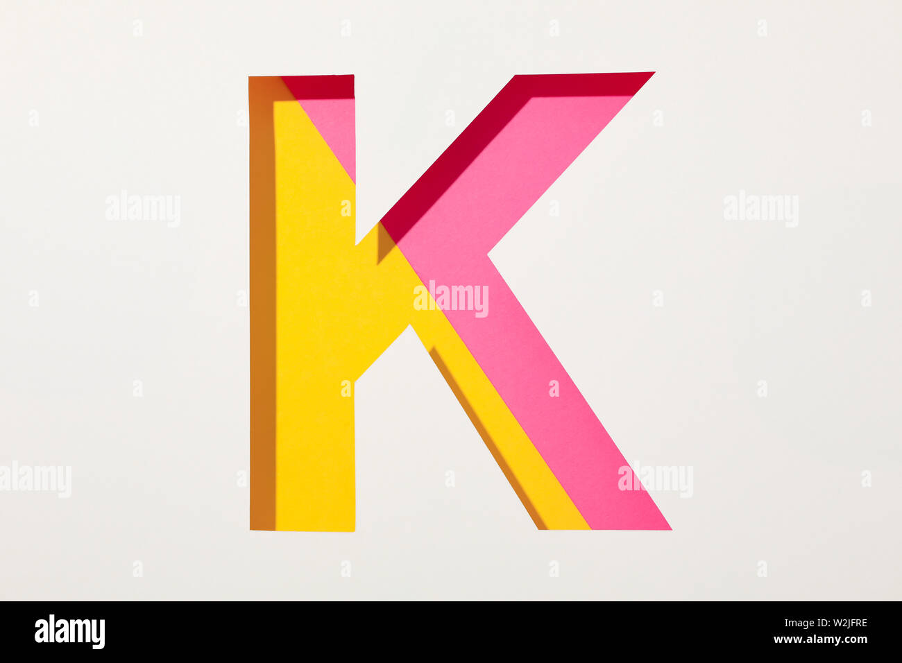 Two color letter T on white background, space for text Stock Photo - Alamy