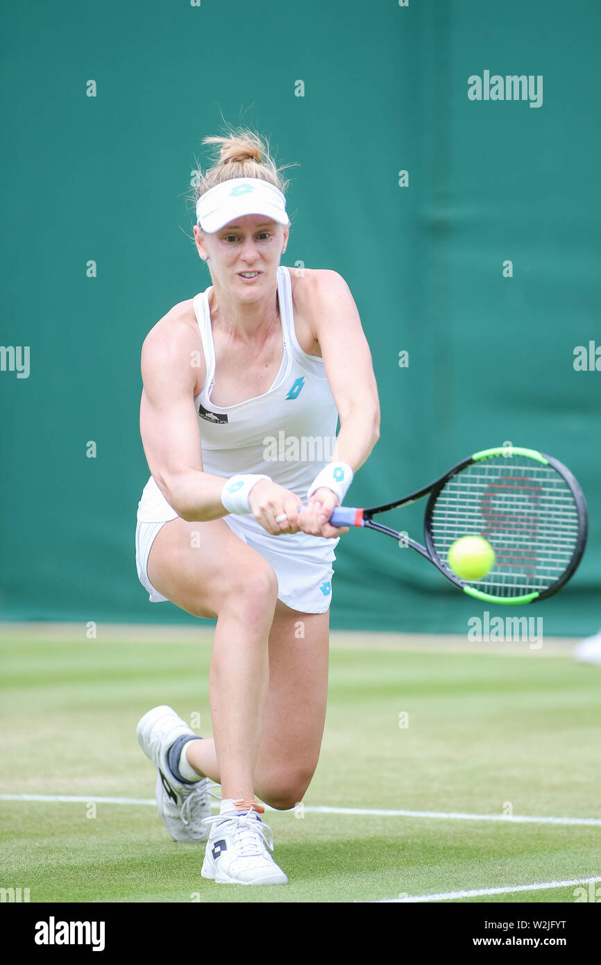 Alison Riske of the United States during the women's singles fourth ...