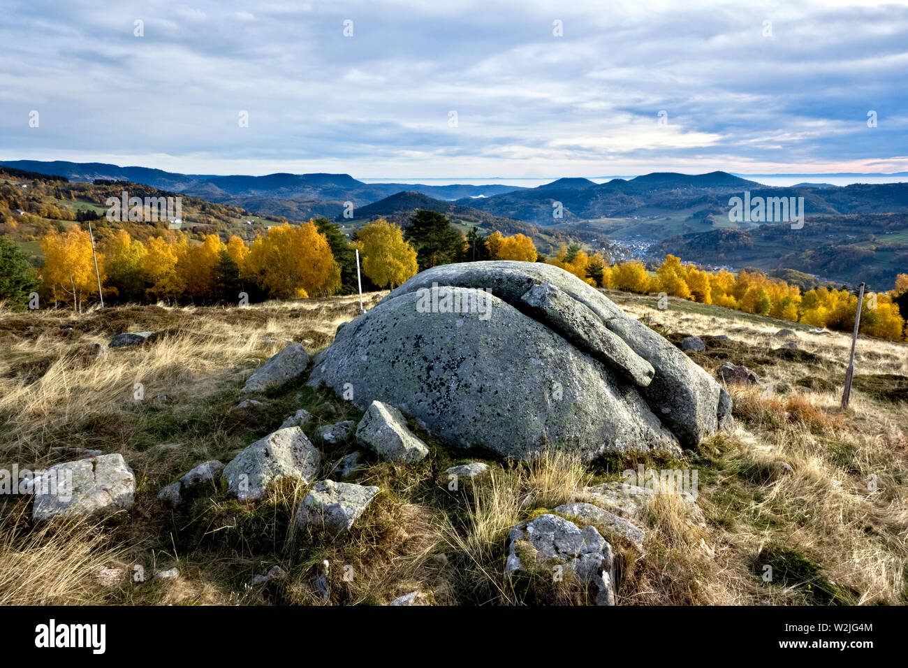 Alsace mountain in autumn hi-res stock photography and images - Alamy
