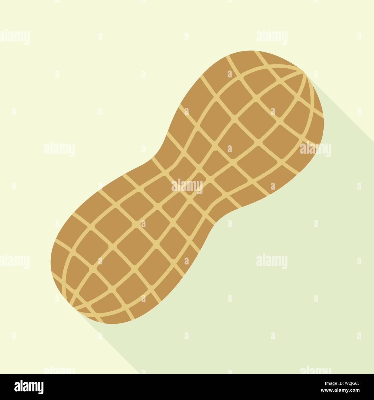 Peanut shell icon, flat style Stock Vector Image & Art - Alamy