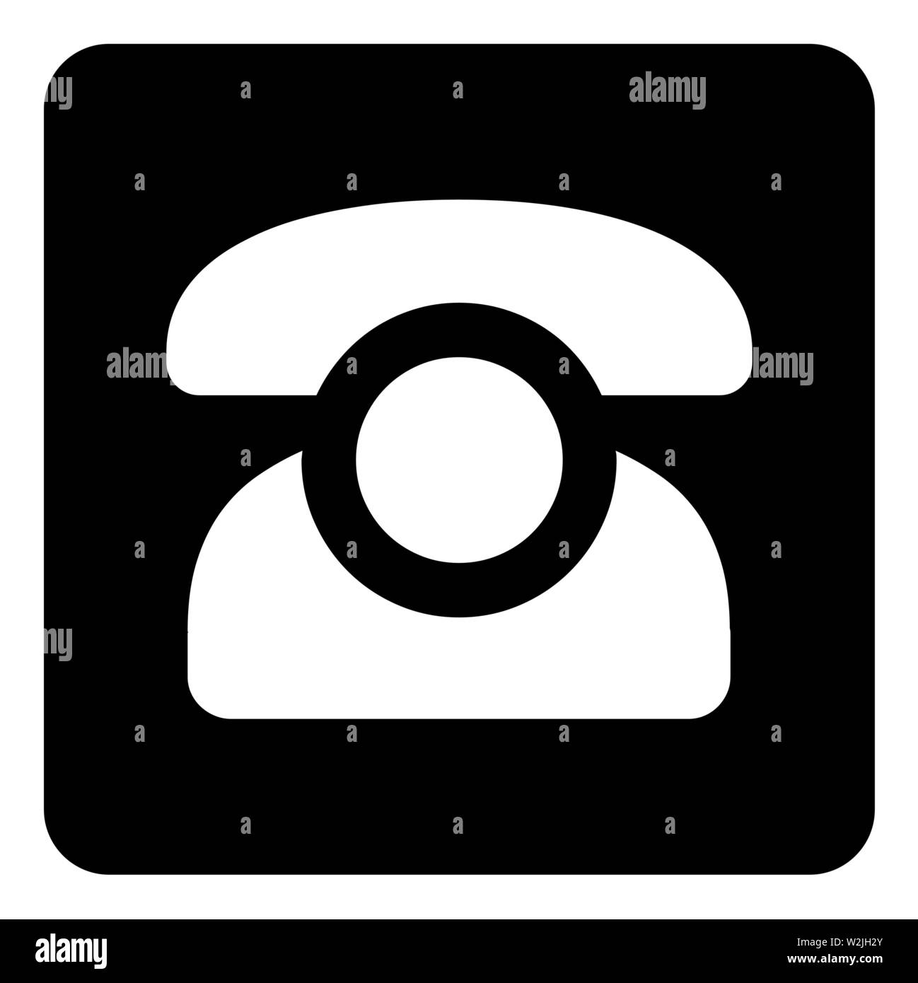 Old telephone icon Stock Vector Image & Art - Alamy