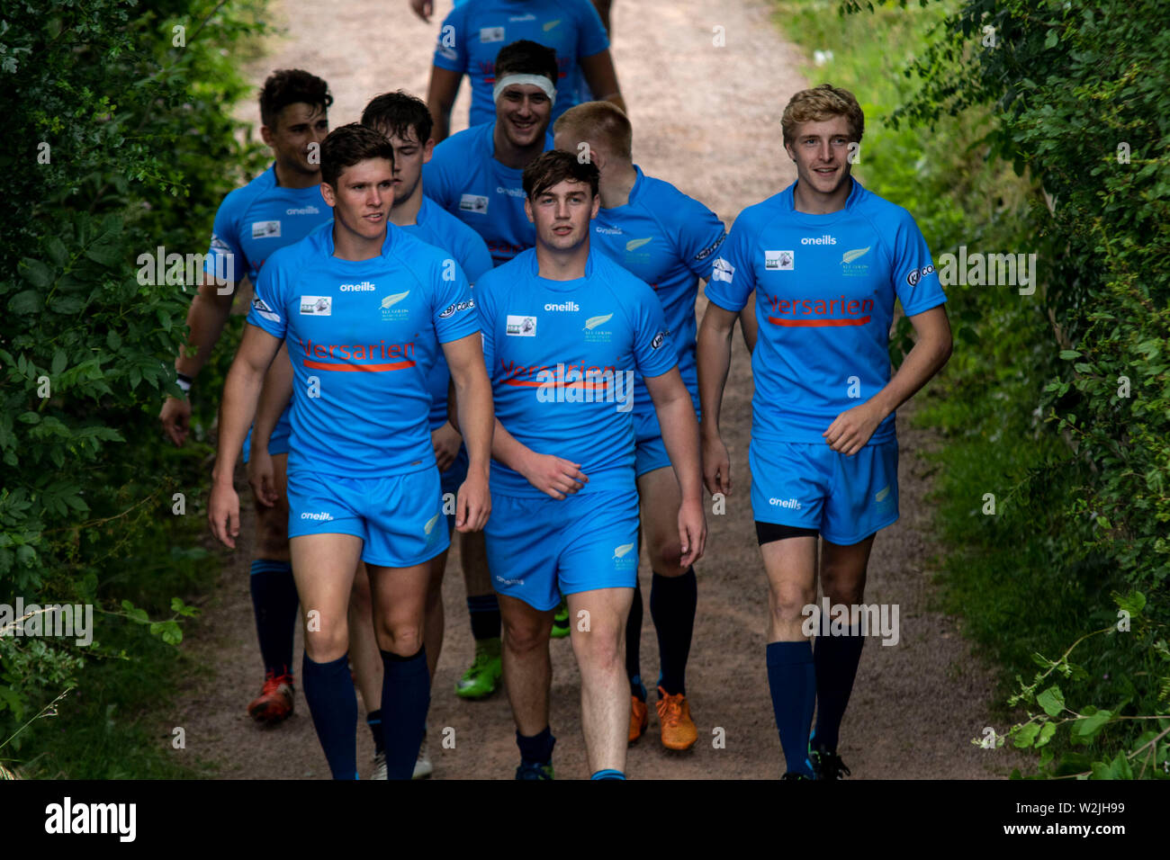 Gloucester, England. 6th July 2019. All Golds v Cardiff Blue Dragons in ...