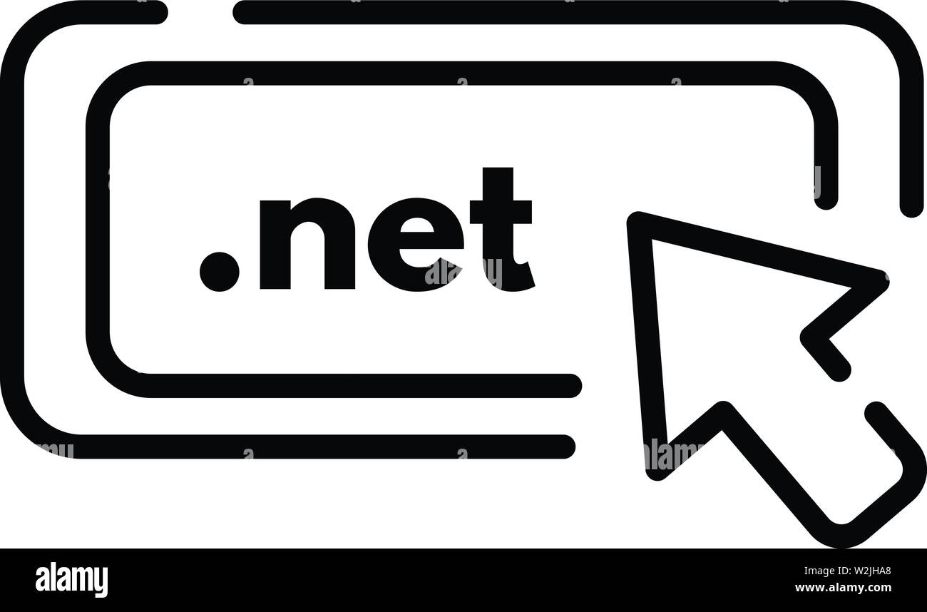 Net domain icon, outline style Stock Vector Image & Art - Alamy