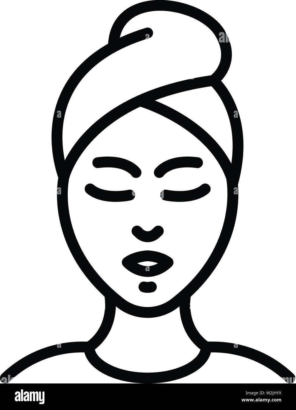 Massage mud woman body Stock Vector Images - Alamy