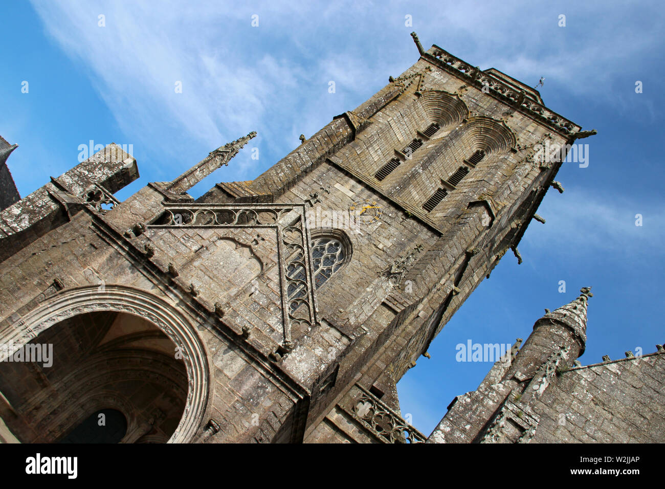 saint-ronan church in locronan (brittany - france Stock Photo - Alamy