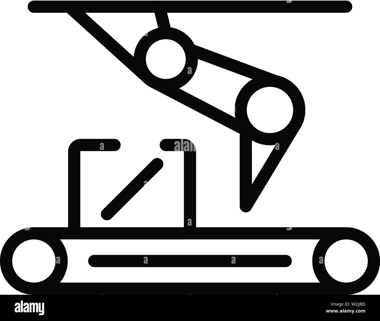 Assembly line icon, outline style Stock Vector Image & Art - Alamy