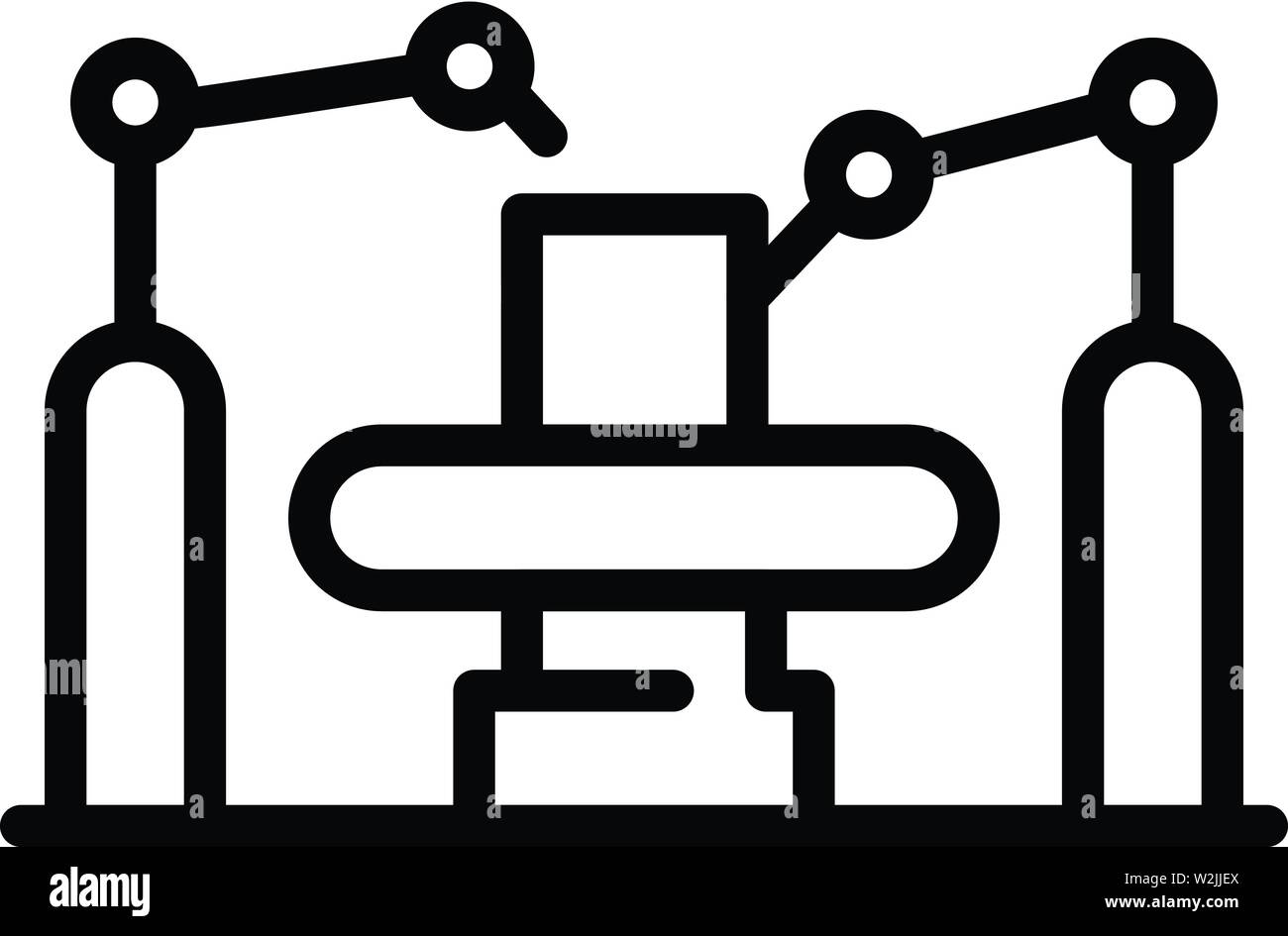 Industry assembly line icon, outline style Stock Vector Image & Art - Alamy