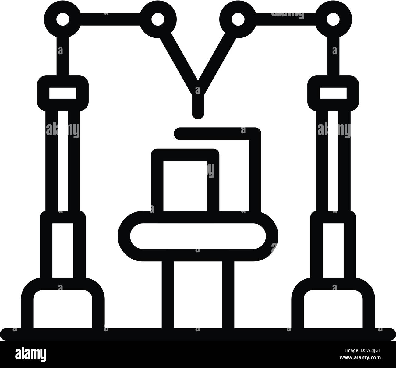 Modern assembly line icon, outline style Stock Vector Image & Art - Alamy