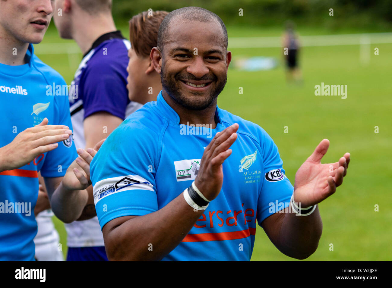 Gloucester, England. 6th July 2019. All Golds v Cardiff Blue Dragons in ...
