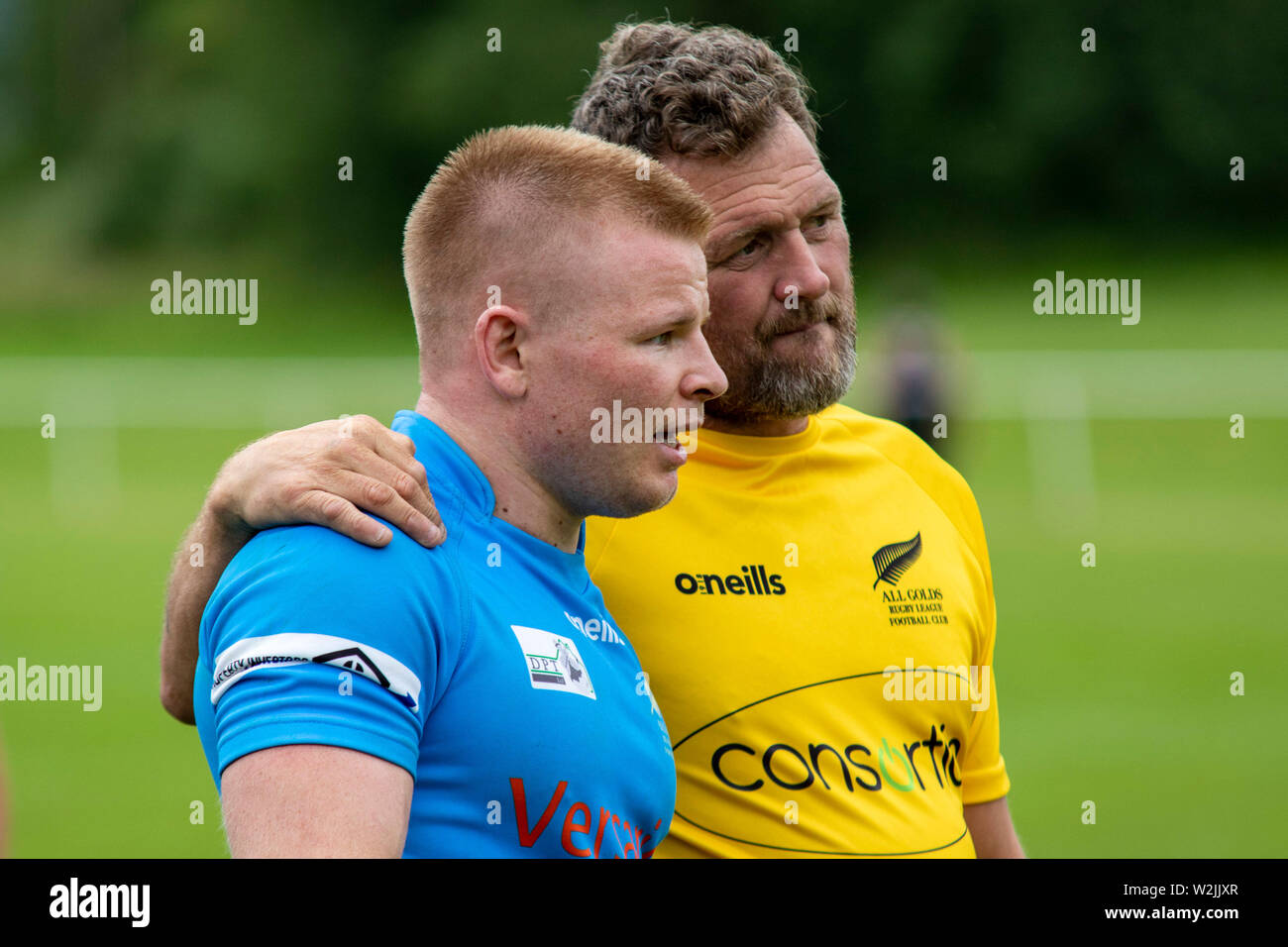Gloucester, England. 6th July 2019. All Golds v Cardiff Blue Dragons in ...