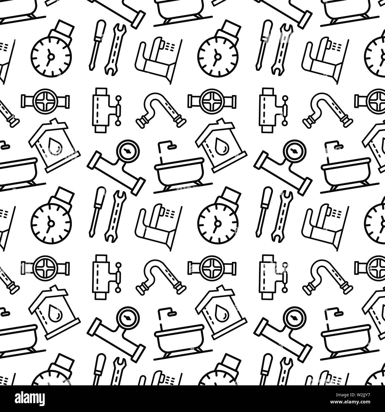 Plumber Tools Vector