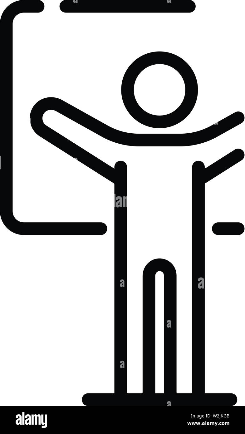 Happy student icon, outline style Stock Vector Image & Art - Alamy