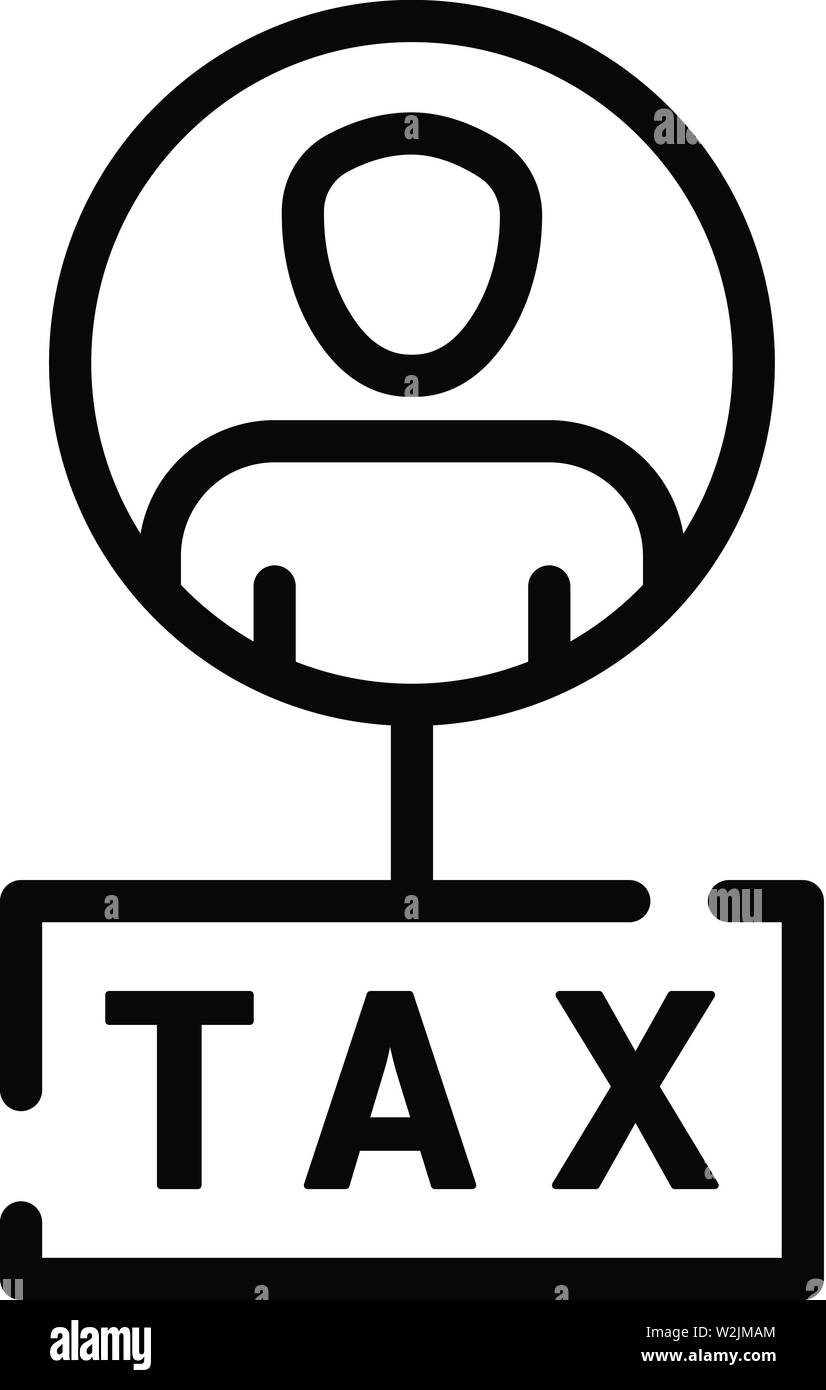 People tax icon, outline style Stock Vector Image & Art - Alamy