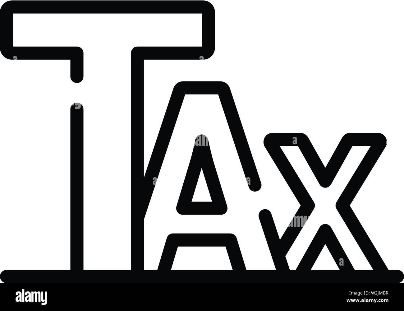 Tax cut text Stock Vector Images - Alamy