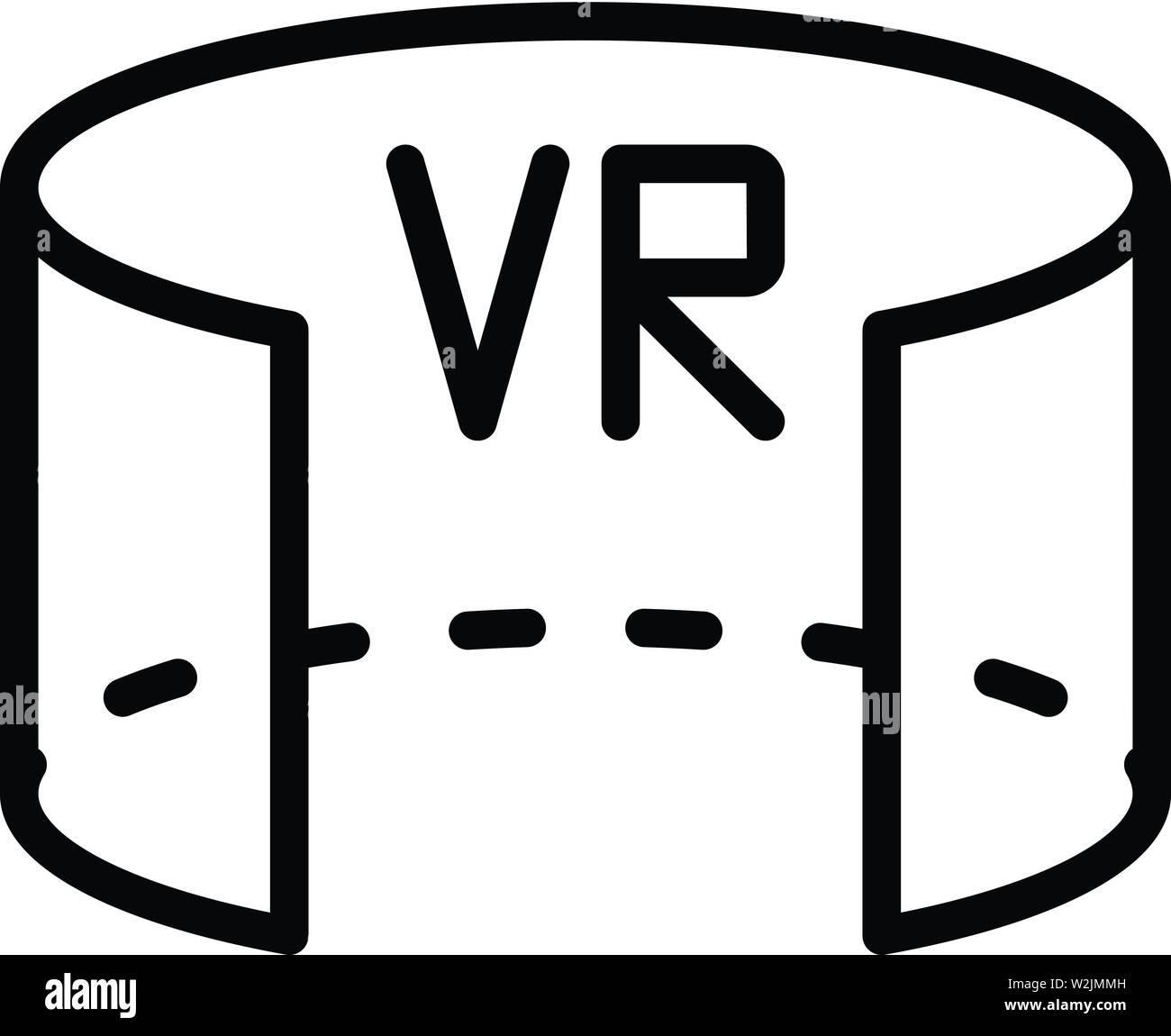 Vr icon, outline style Stock Vector Image & Art - Alamy
