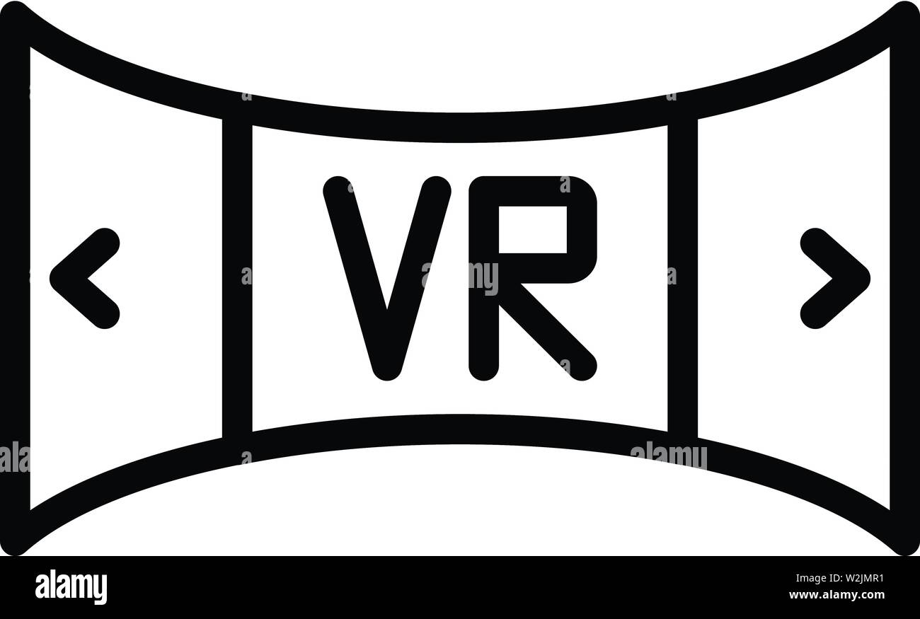 Modern vr icon, outline style Stock Vector Image & Art - Alamy