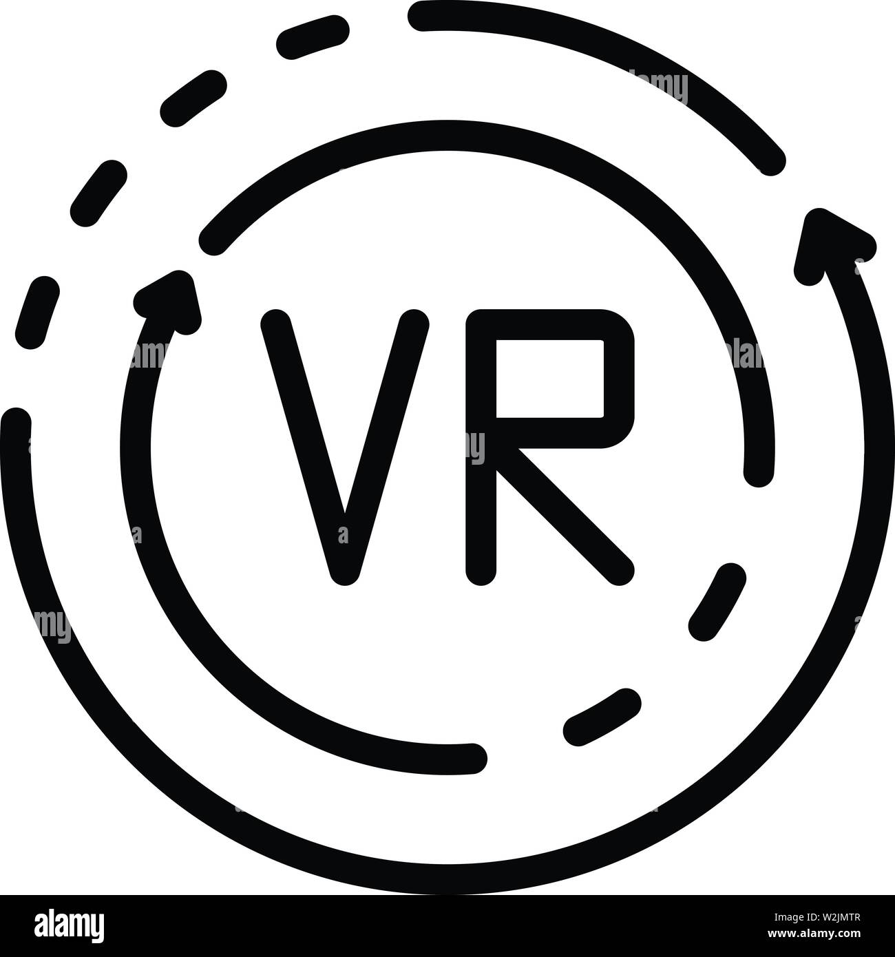 Modern vr icon, outline style Stock Vector Image & Art - Alamy