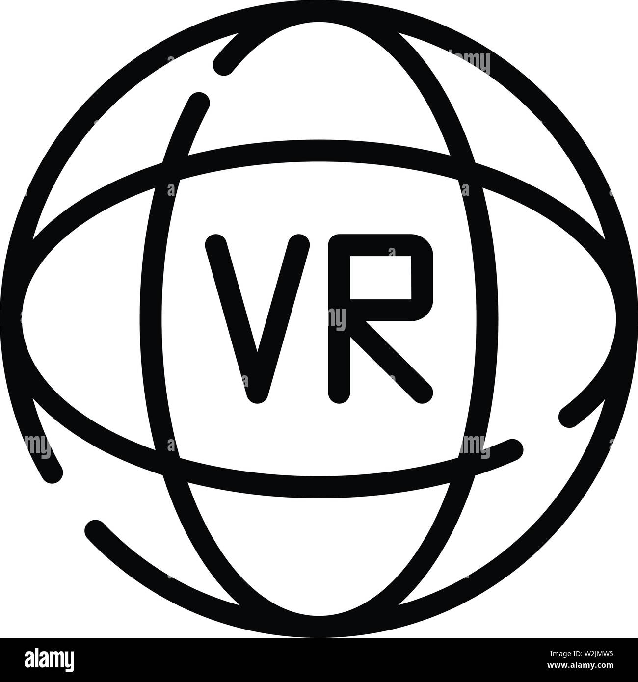 Vr controller icon outline Black and White Stock Photos & Images - Alamy