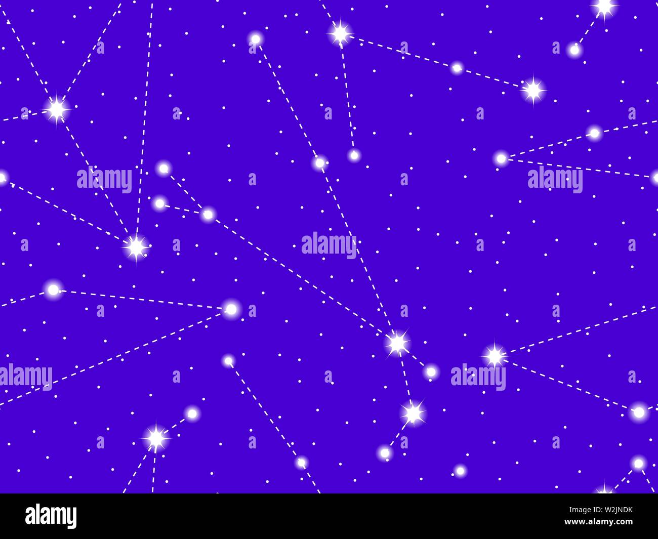 Seamless pattern starry sky with the constellations of Aquila, Aries ...