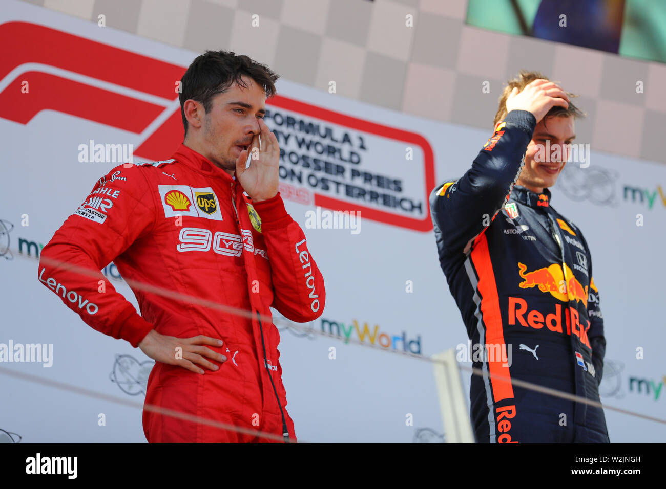 Charles Leclerc, Scuderia Ferrari, Ferrari SF90, Austrian Gp 2019, Red ...
