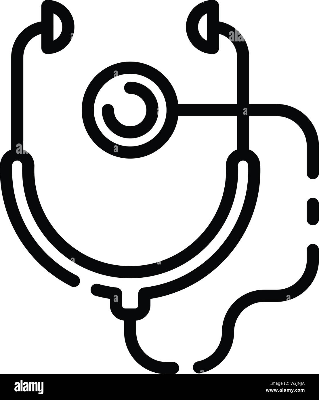 Stethoscope icon, outline style Stock Vector Image & Art - Alamy