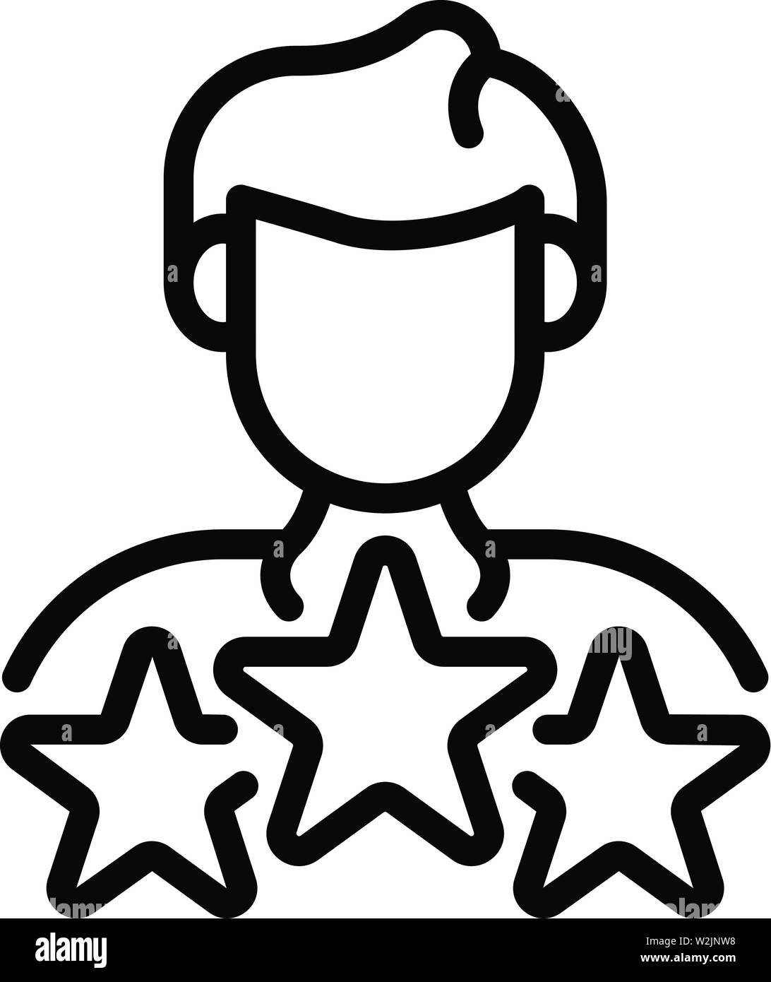 Man star avatar icon, outline style Stock Vector Image & Art - Alamy