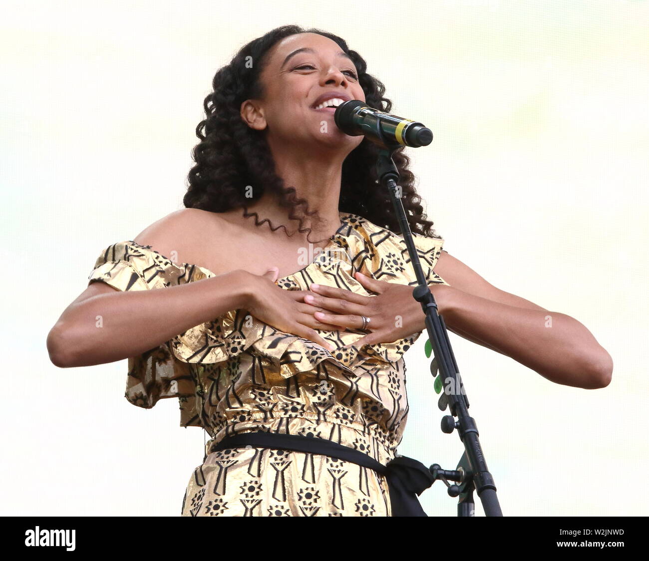 London, UK. Corinne Bailey Rae at the British Summertime at Hyde Park ...