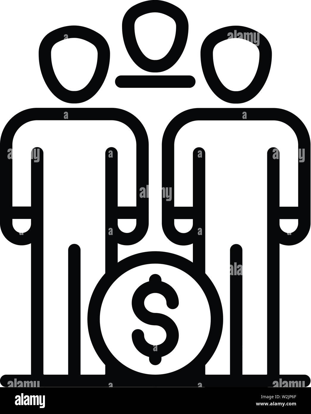 Group money invest icon, outline style Stock Vector Image & Art - Alamy
