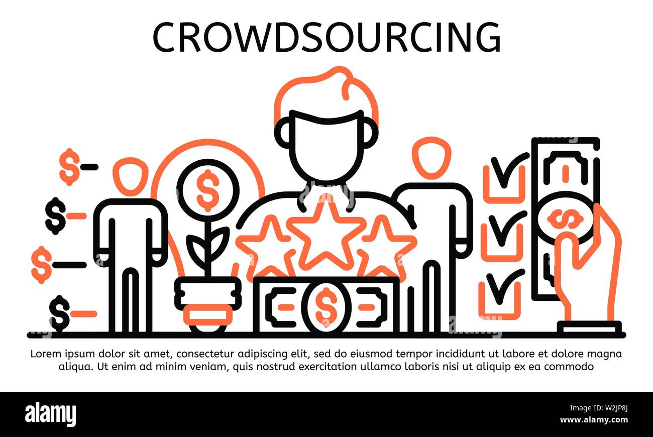 Crowdsourcing platform Stock Vector Images - Alamy