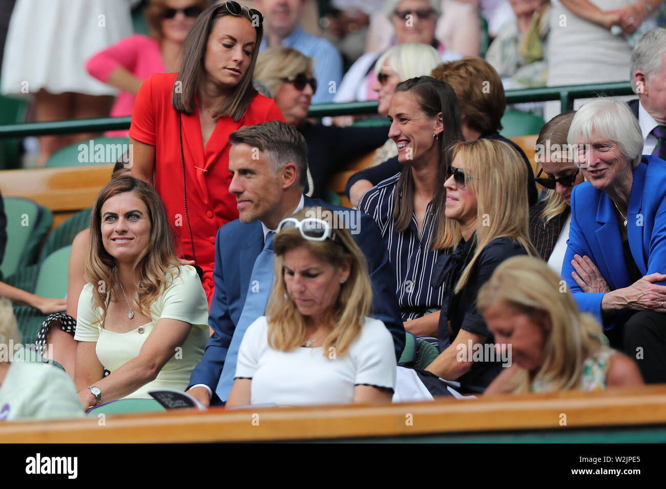 London, UK. 9th July, 2019. Karen Carney, Phil, Julie Neville, The ...