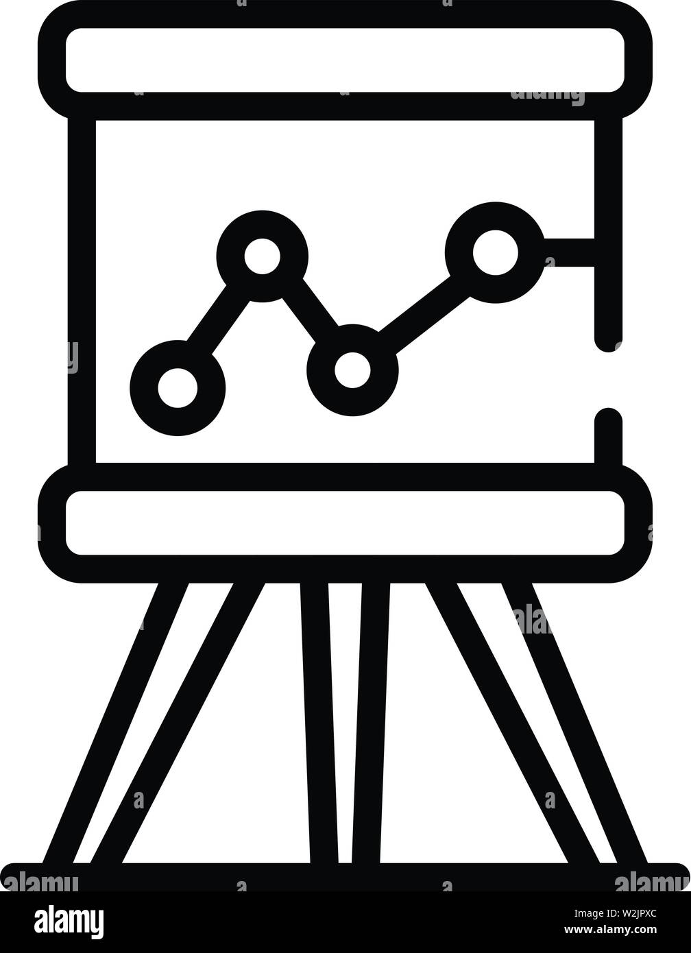 Money graph icon, outline style Stock Vector Image & Art - Alamy