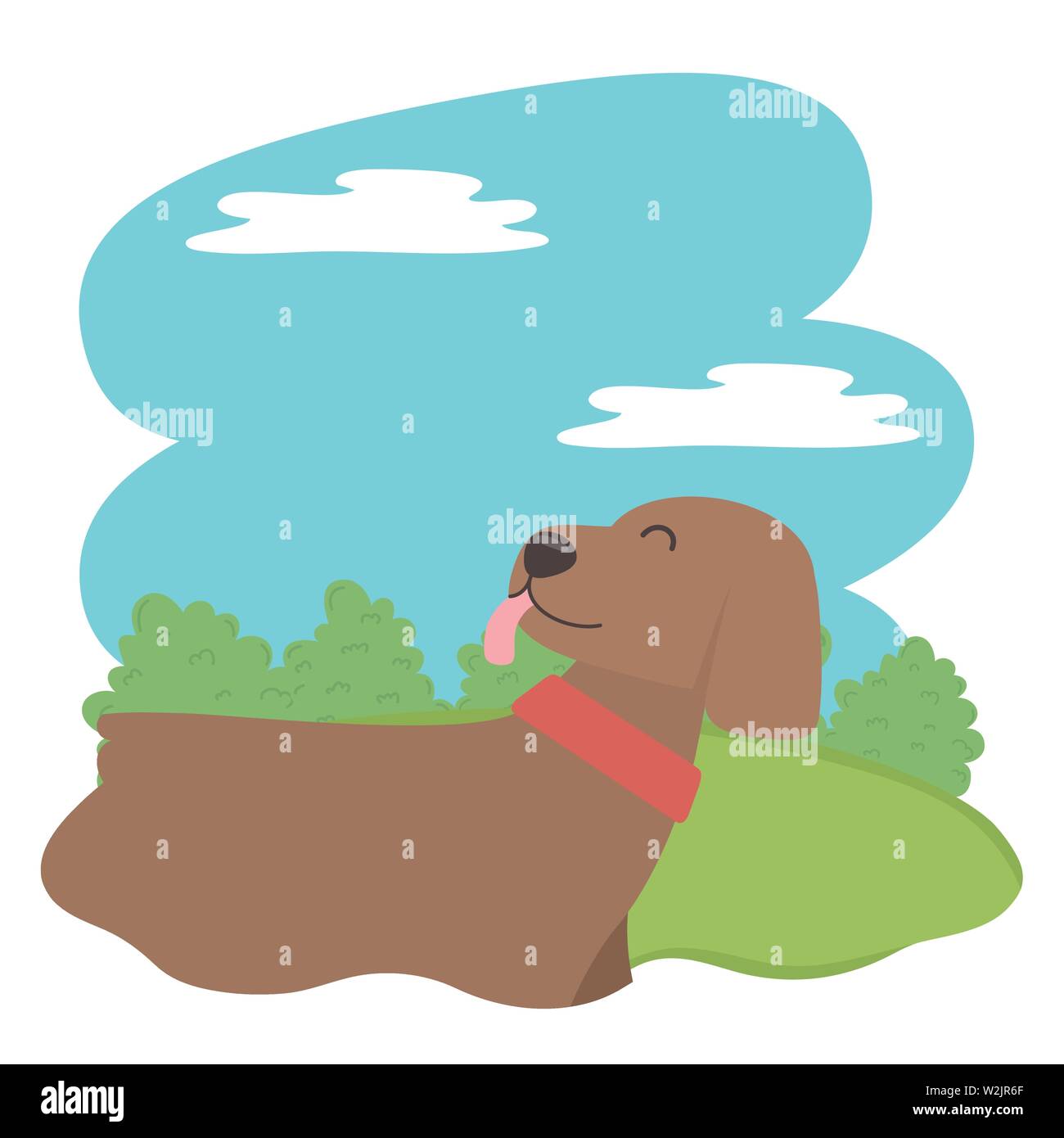 Dog cartoon design, Mascot pet animal nature cute and puppy theme ...
