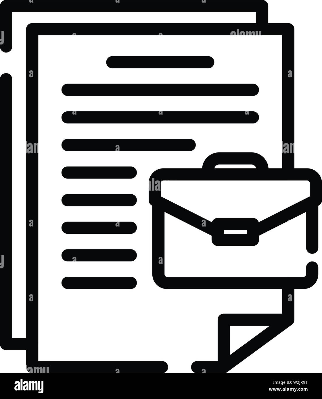 Case document icon, outline style Stock Vector Image & Art - Alamy