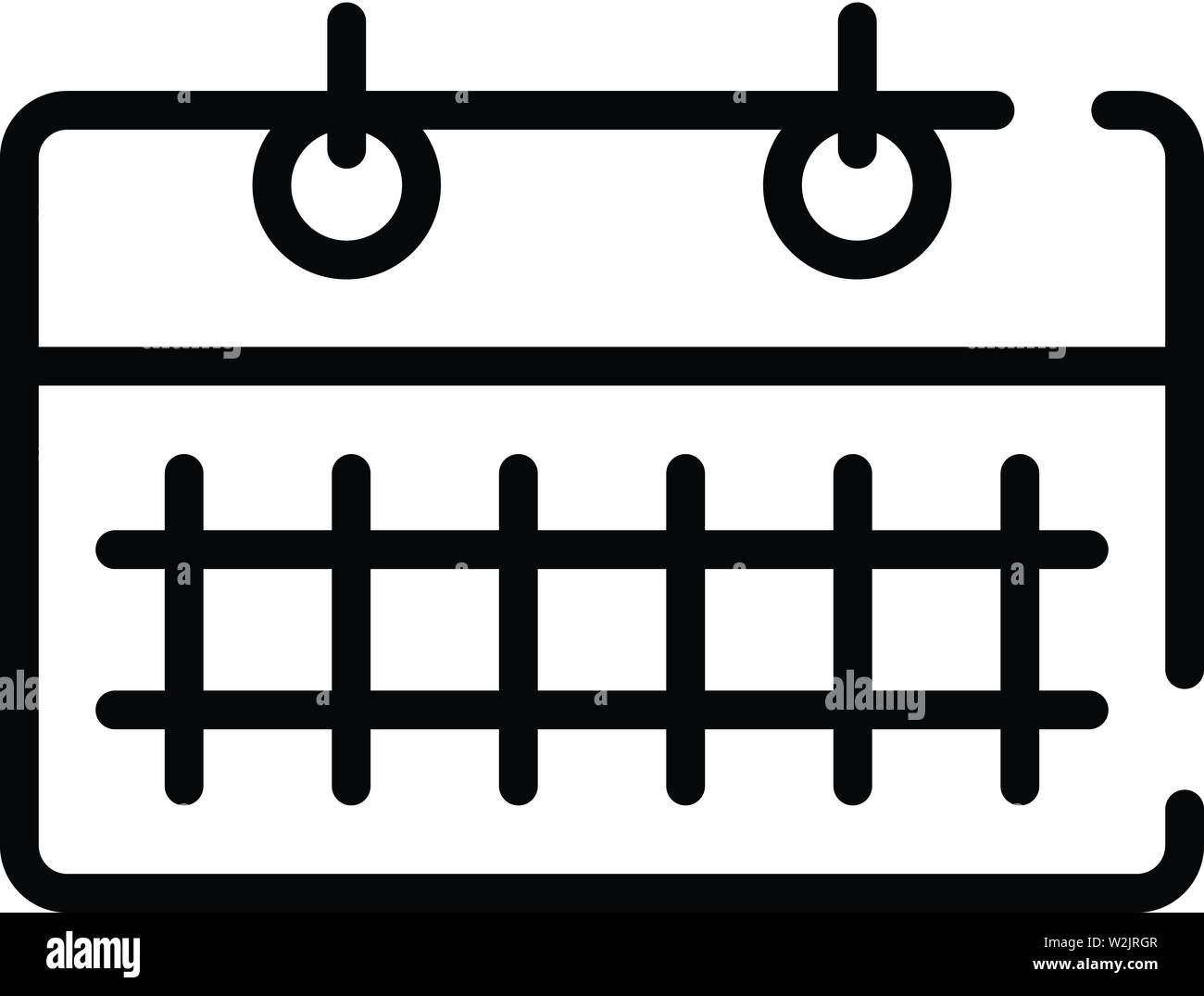 Calendar plan icon, outline style Stock Vector Image & Art - Alamy