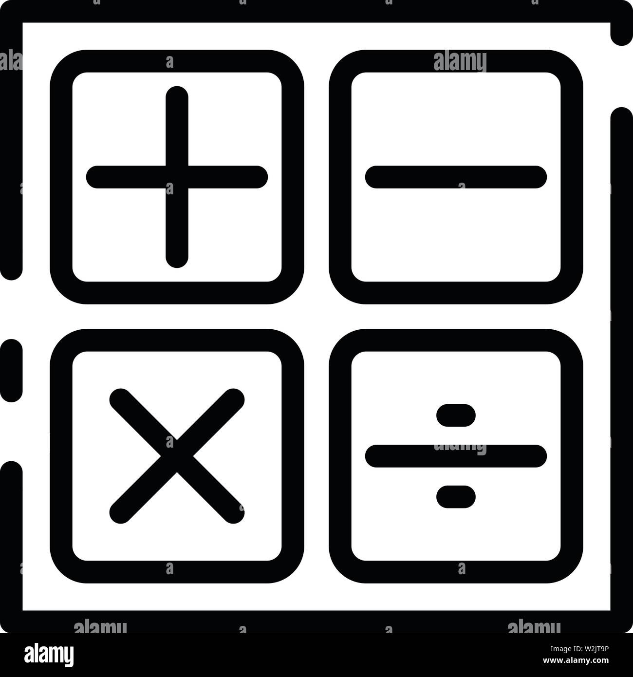 Finance calculator icon, outline style Stock Vector Image & Art - Alamy