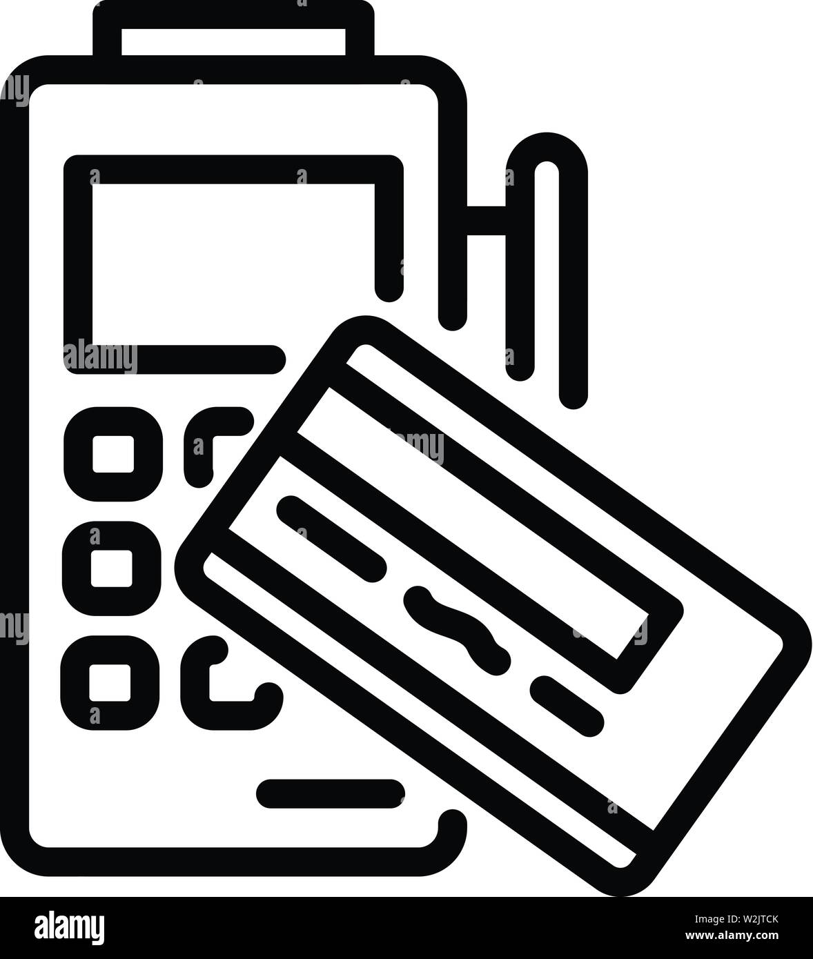 Payment machine icon, outline style Stock Vector Image & Art - Alamy