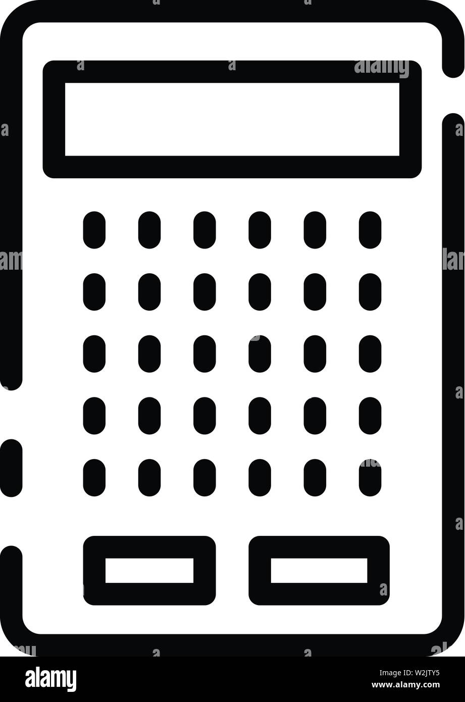 Modern finance calculator icon, outline style Stock Vector Image & Art ...