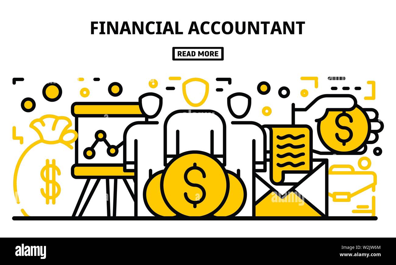 Money accountant banner, outline style Stock Vector Image & Art - Alamy