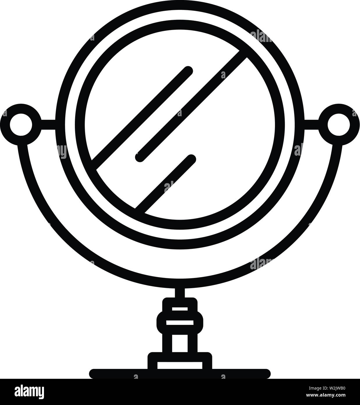 Retro mirror icon, outline style Stock Vector Image & Art - Alamy