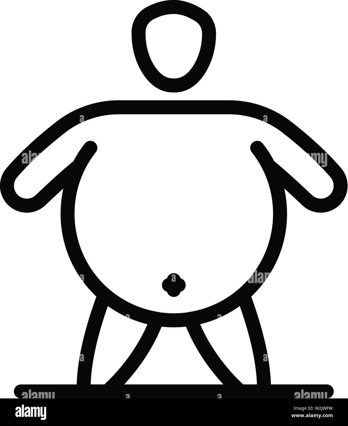Belly man big Black and White Stock Photos & Images - Alamy