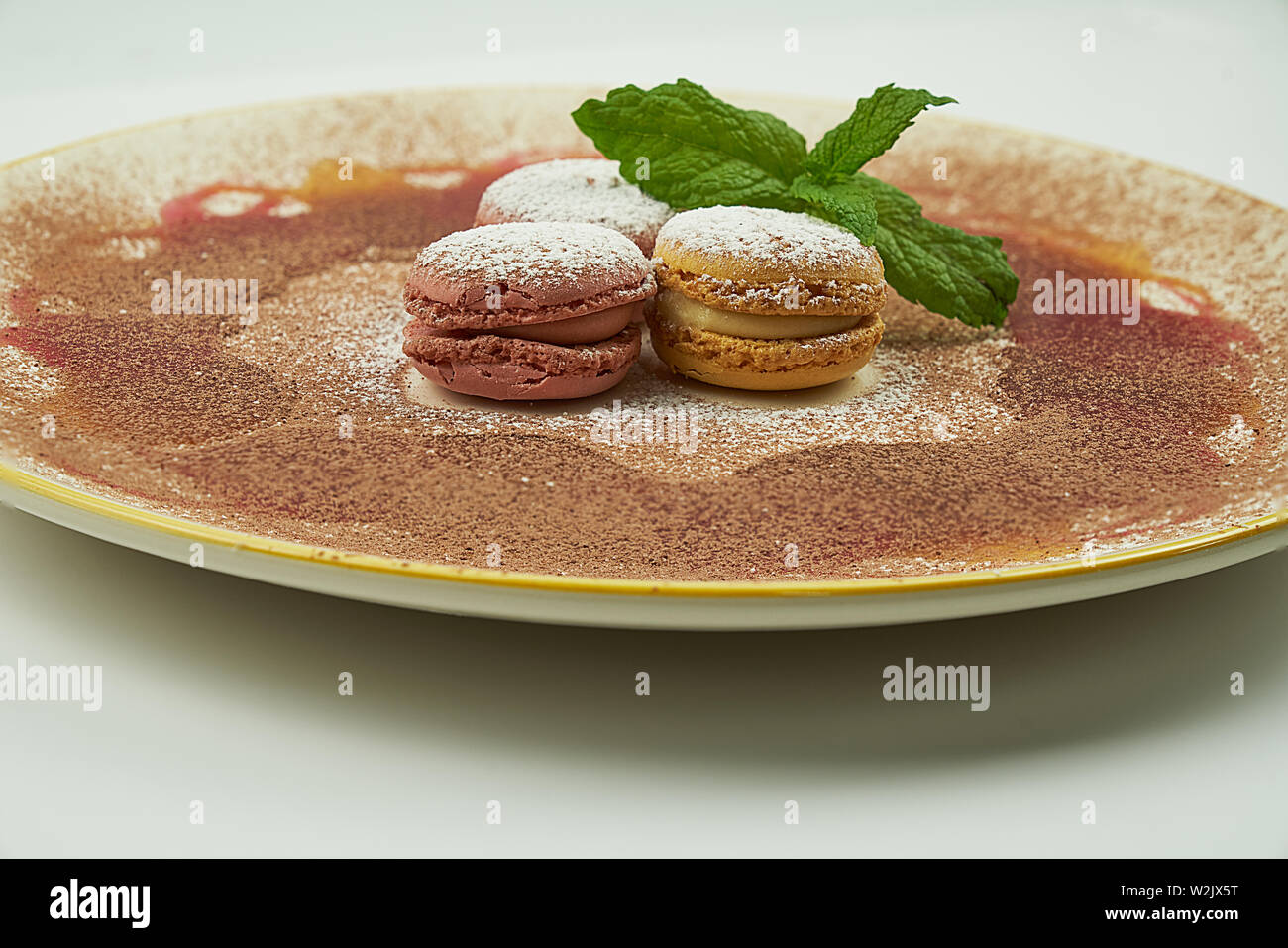 different presentations of macarons Stock Photo - Alamy