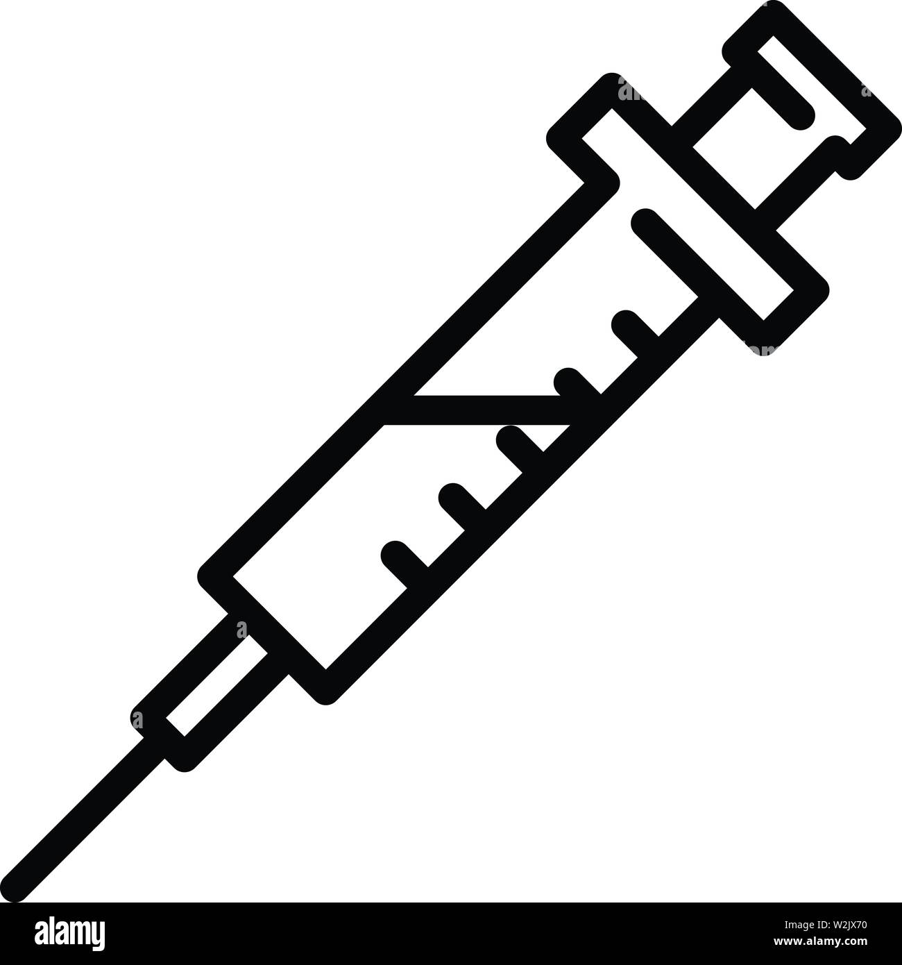 Insulin bottle icon outline Black and White Stock Photos & Images - Alamy