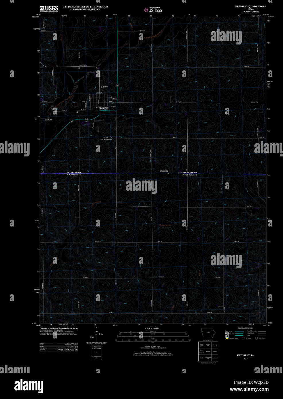 Map of kingsley hi-res stock photography and images - Alamy