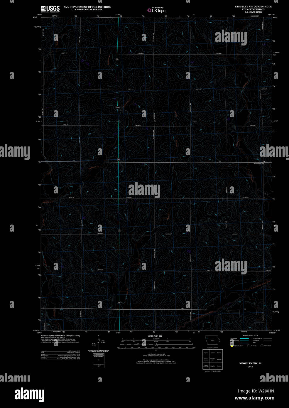 Map of kingsley hi-res stock photography and images - Alamy