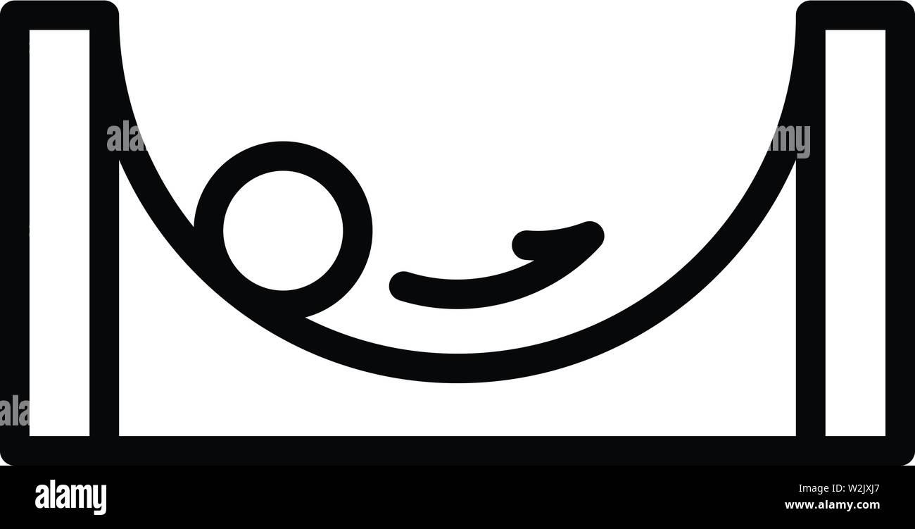 Physics balance icon outline Cut Out Stock Images & Pictures - Alamy