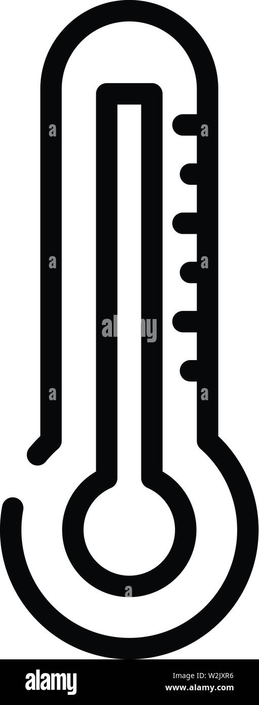 Thermometer icon, outline style Stock Vector Image & Art - Alamy